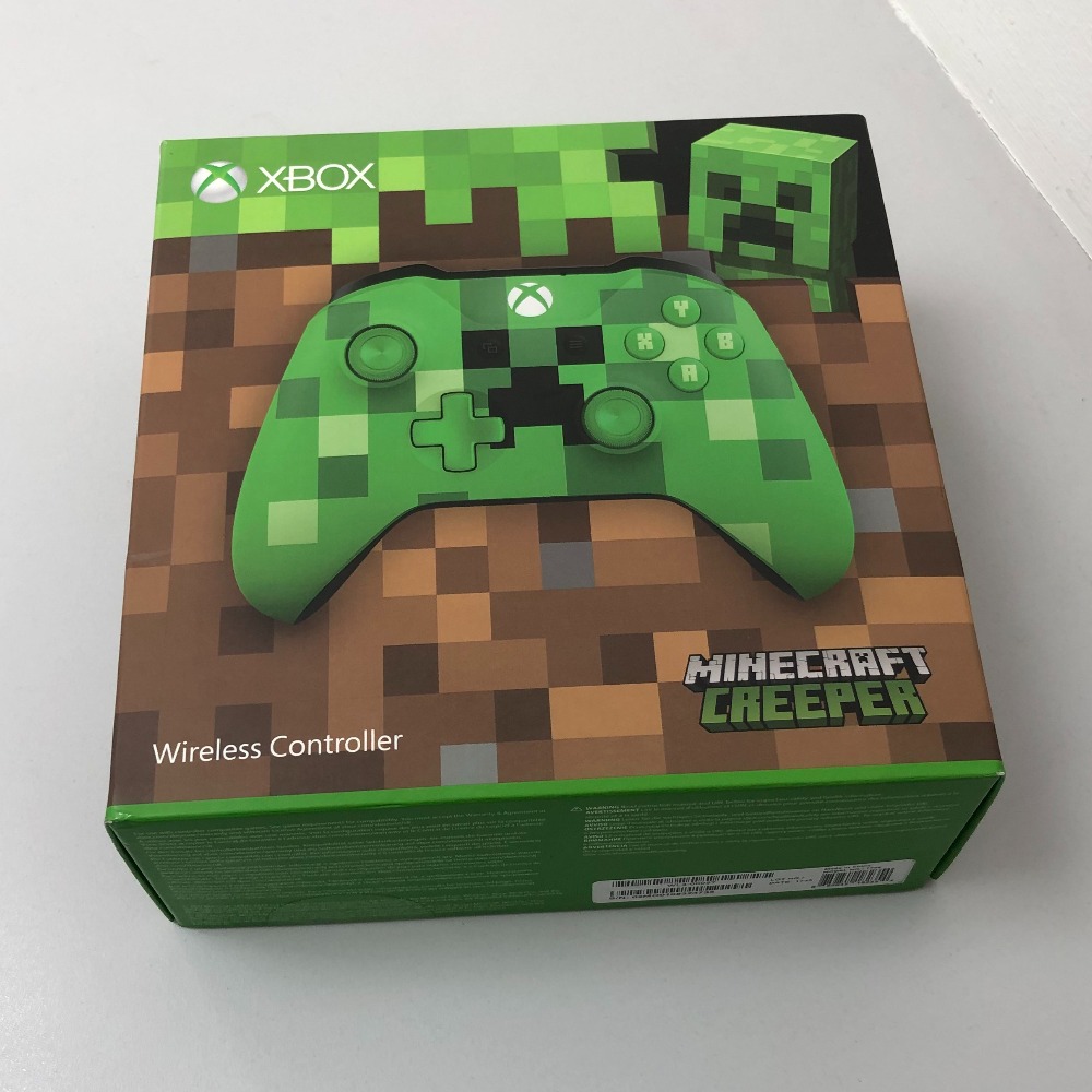 Pre-owned Microsoft Xbox One S Series X /S Wireless Controller Minecraft Creeper Official - Own4Less